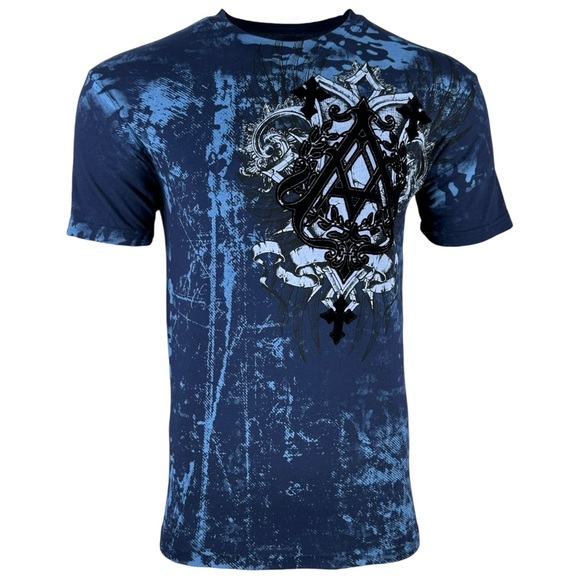 Affliction | Shirts | Archaic By Affliction Mens Tshirt Helix Biker ...